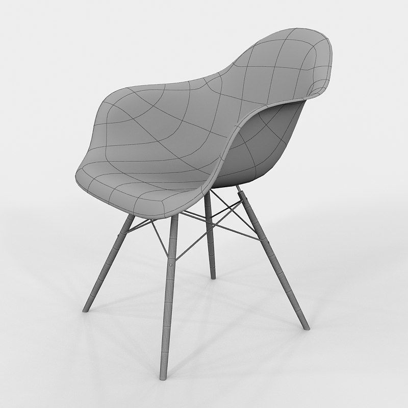 Armchair Vitra DAW Eames Plastic 3D model | CGTrader