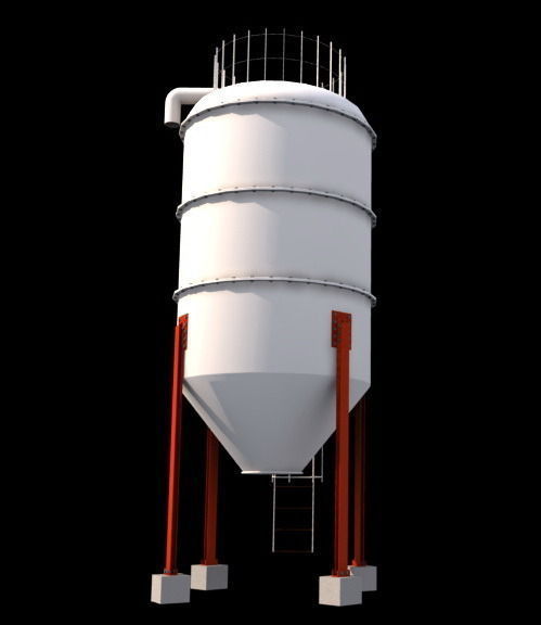 Cement Silo 3D model | CGTrader