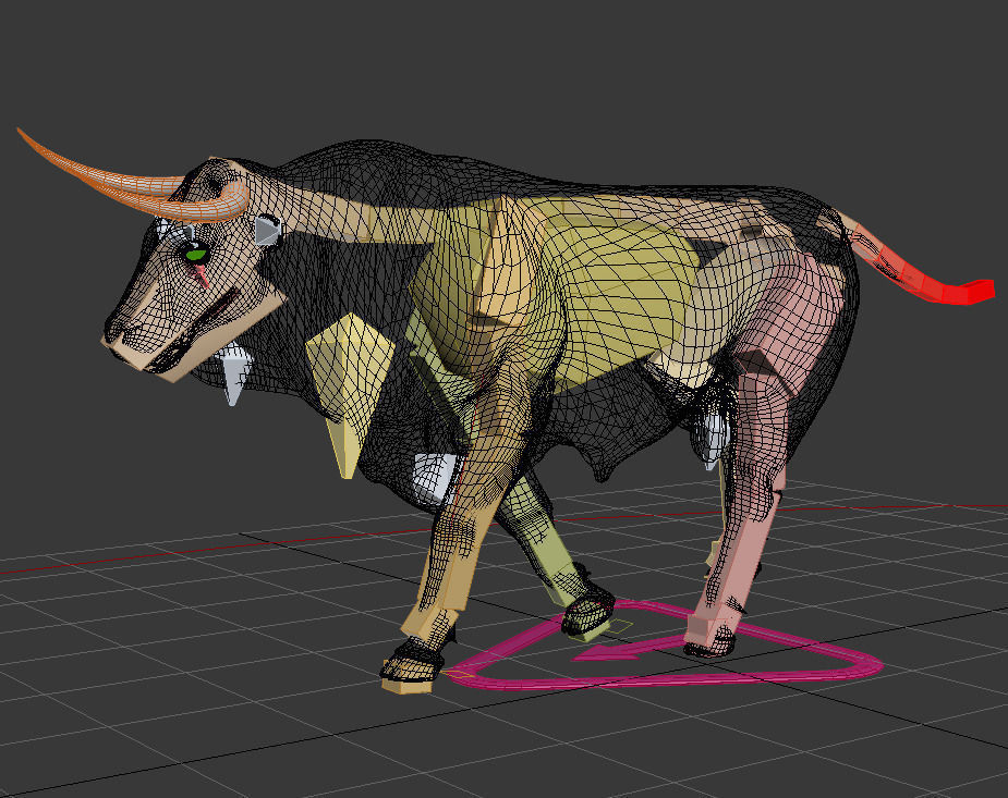 Ultimate Bull - 3d model 3D model animated rigged | CGTrader