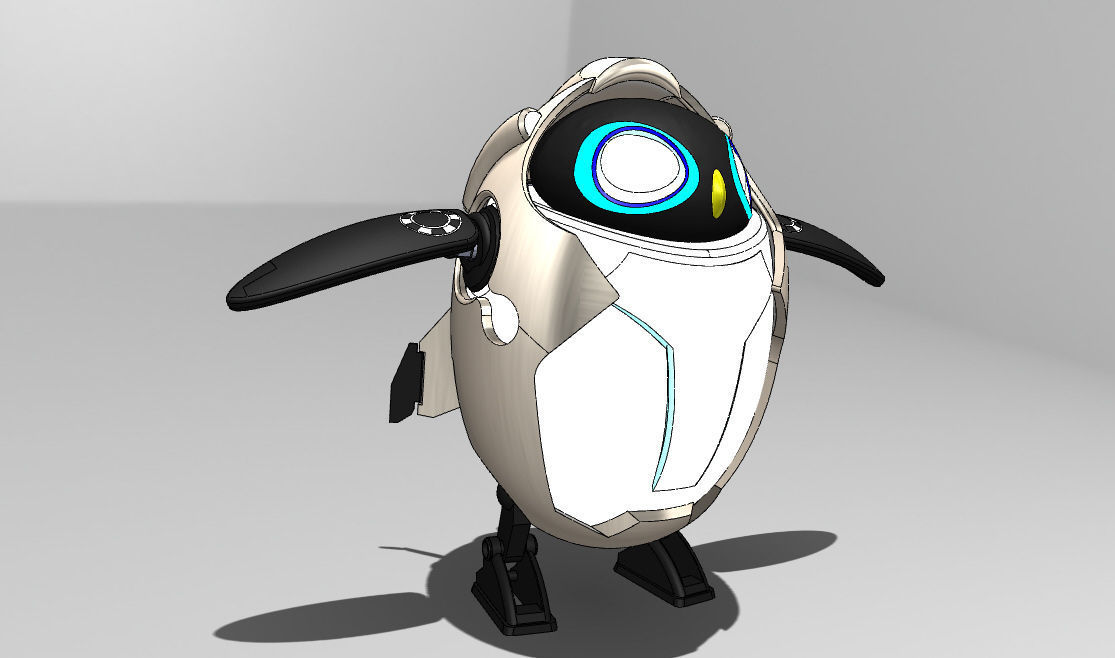 Pingu penguin free 3D model | CGTrader