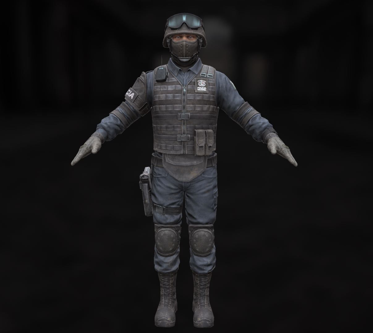 3D model SWAT model VR / AR / low-poly | CGTrader