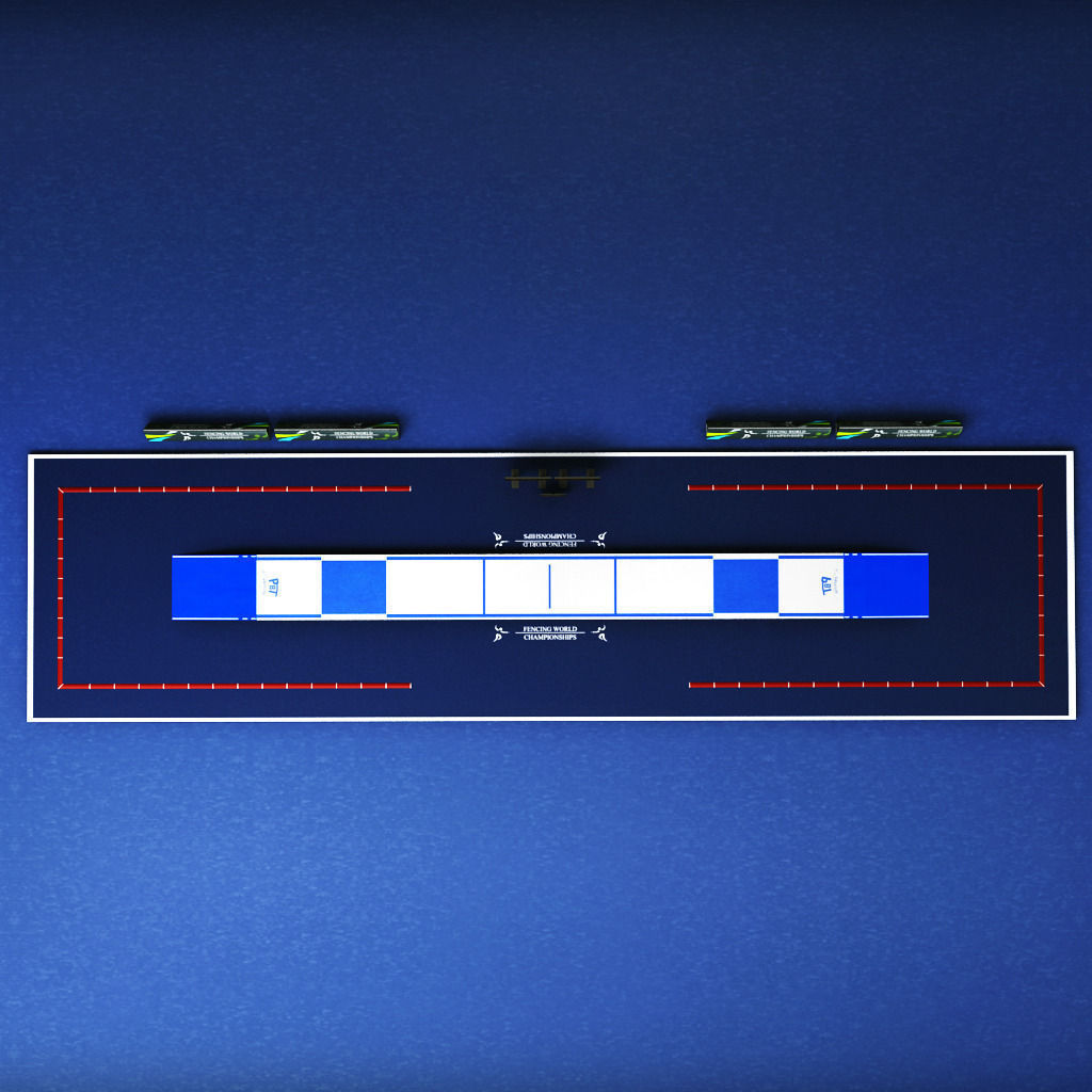 3D model Fencing piste arena VR / AR / low-poly | CGTrader