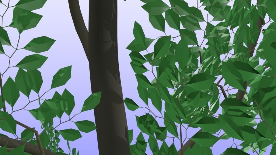 Simple Leaf Tree free 3D model | CGTrader