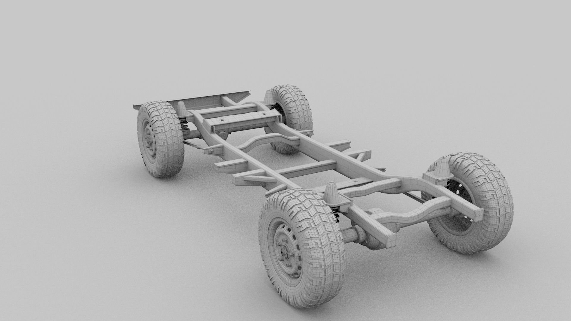 Simple Offroad Chassis 3D model | CGTrader