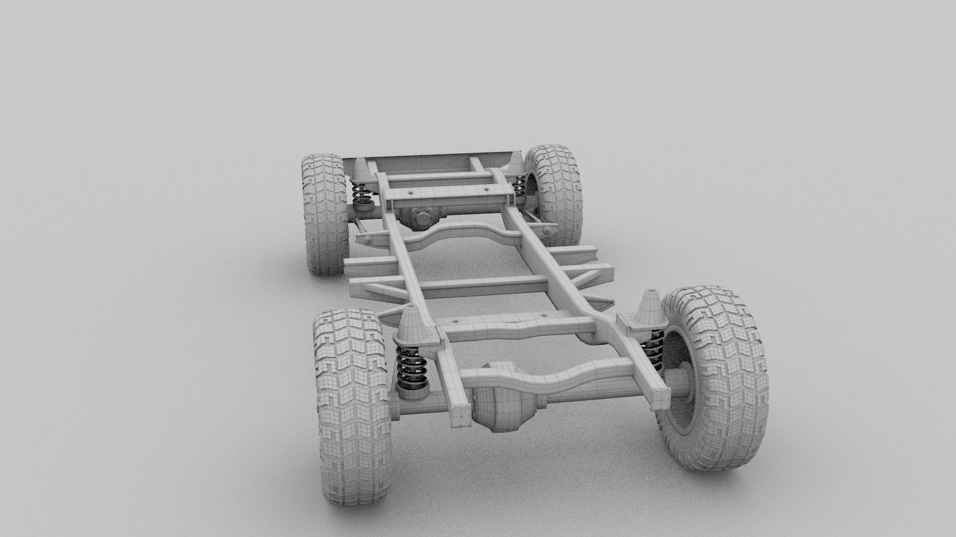 Simple Offroad Chassis 3D model | CGTrader