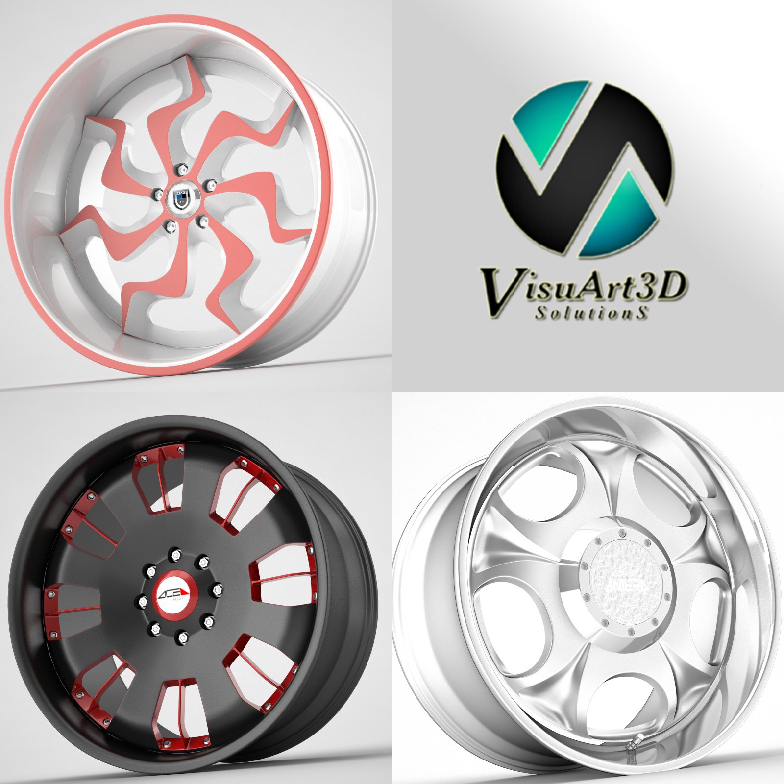 Antera Ace Asanti rims 3D model | CGTrader