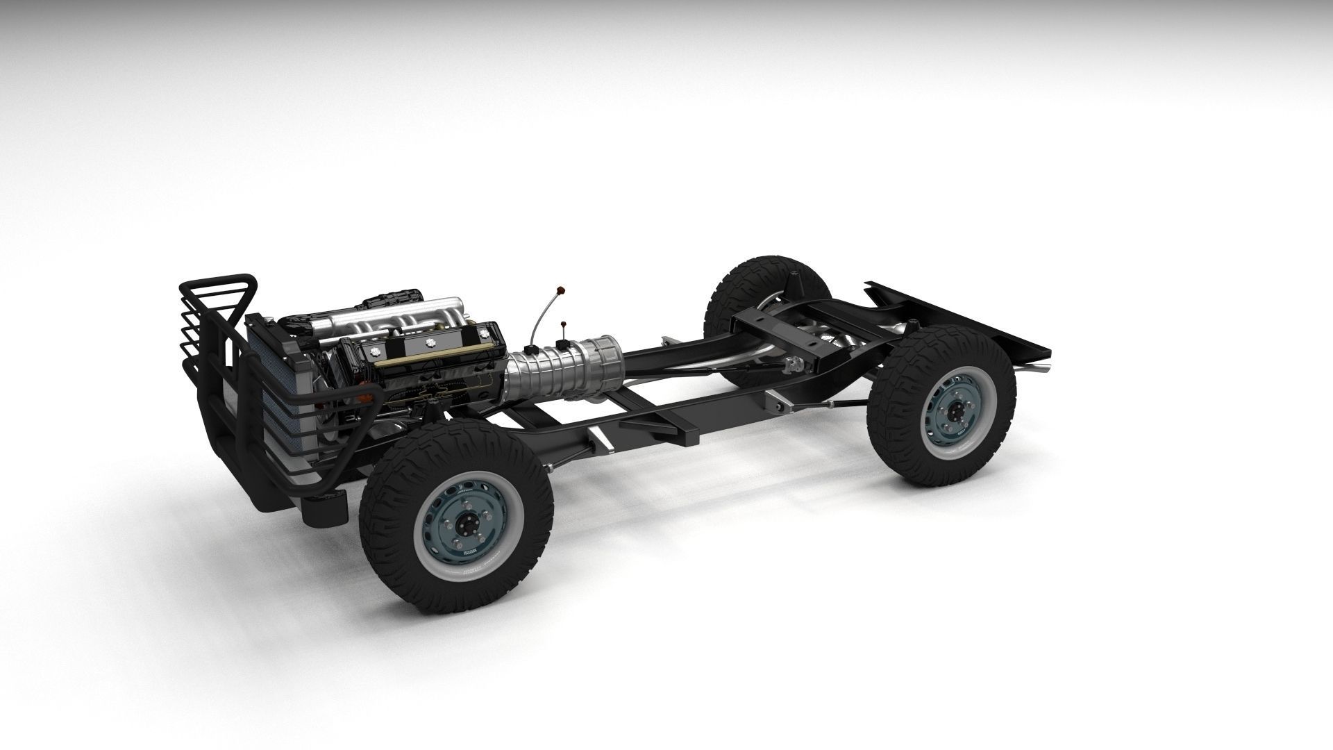 Full SUV Chassis 3D model | CGTrader