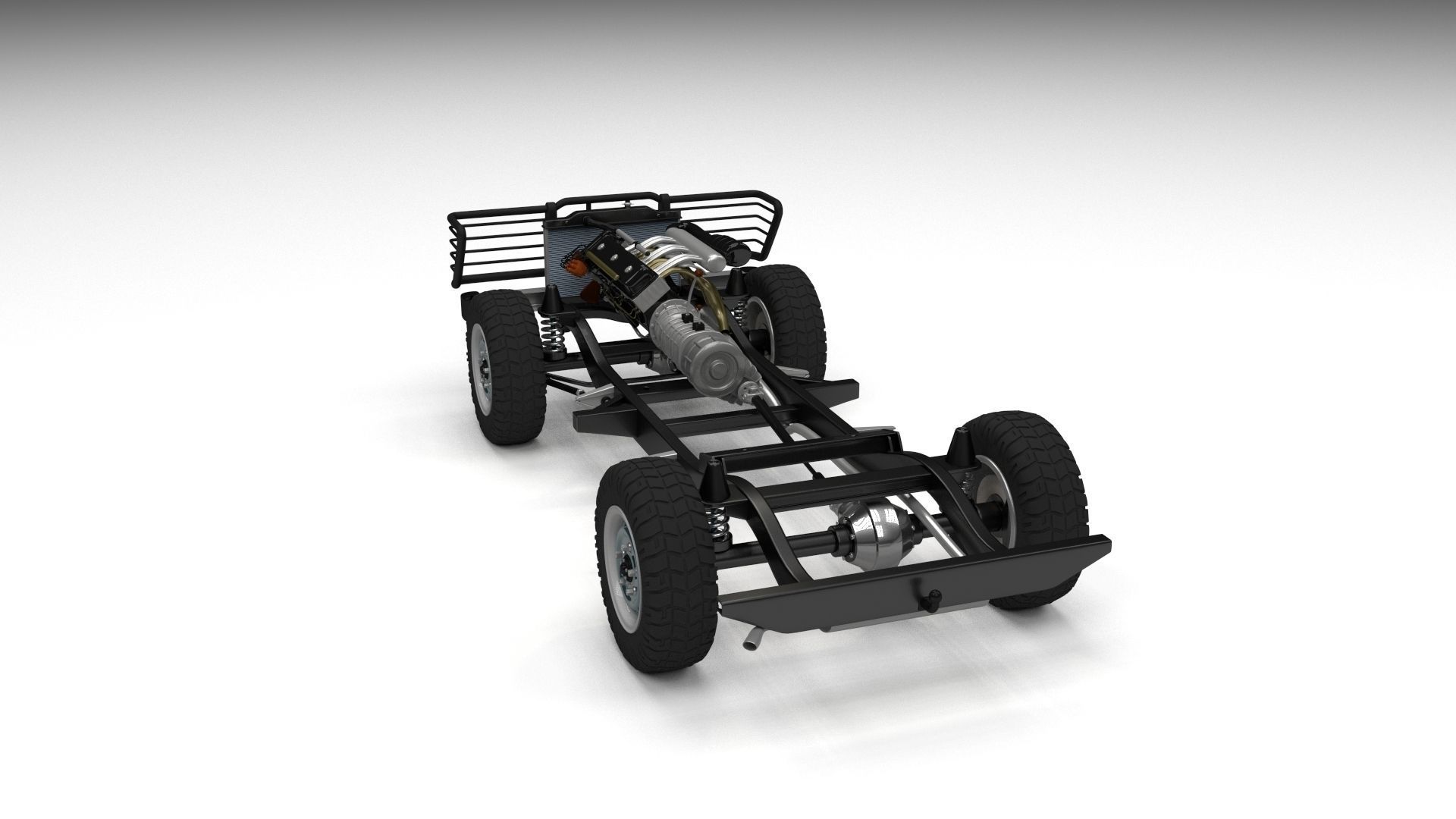 Full SUV Chassis 3D model | CGTrader