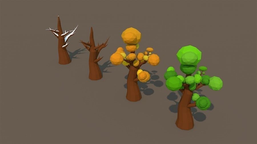 3D model Big Low Poly Tree VR / AR / low-poly | CGTrader
