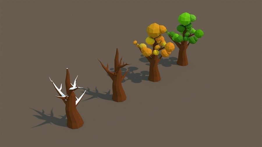 3D model Big Low Poly Tree VR / AR / low-poly | CGTrader