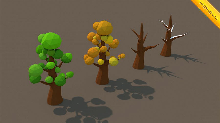 3D model Big Low Poly Tree VR / AR / low-poly | CGTrader