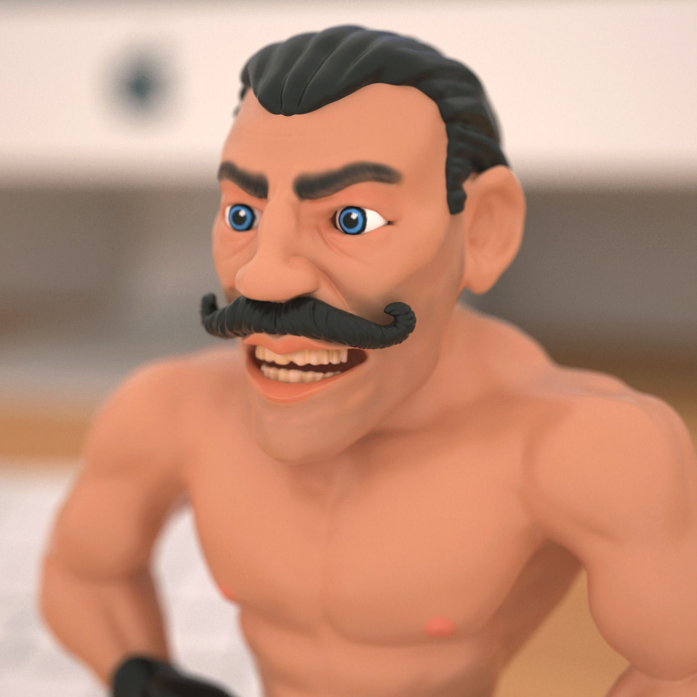 Miniature of boxing champion 3D model 3D printable | CGTrader