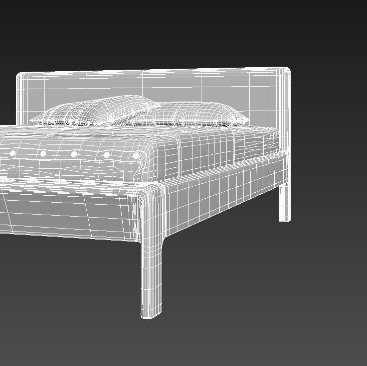 Artisan Invito Bed 3D model | CGTrader