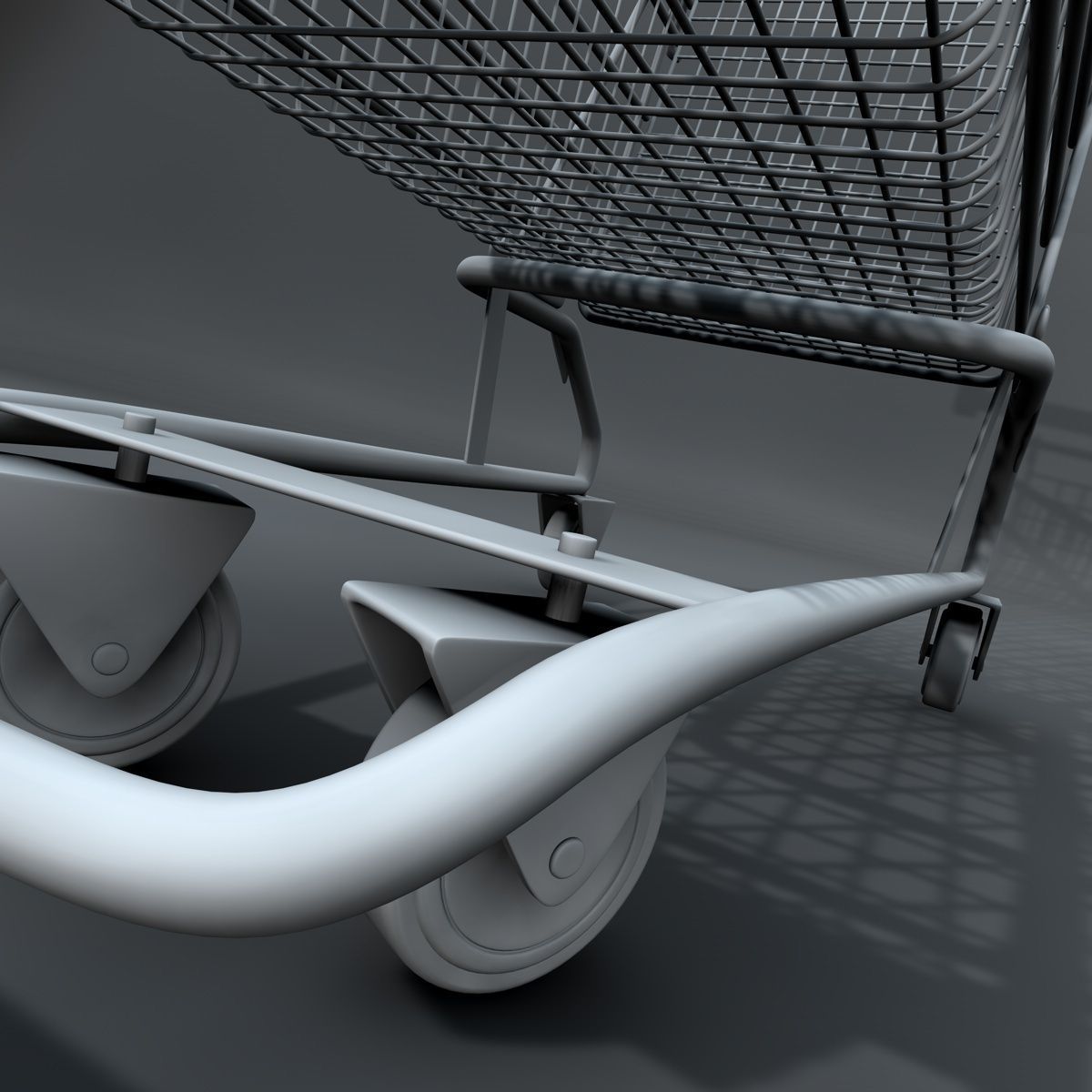 Realistic Shopping cart 3D Model OBJ 3DS FBX C4D | CGTrader.com