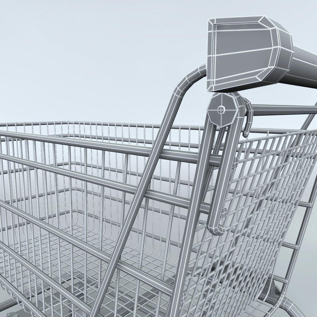 Realistic Shopping cart 3D model | CGTrader