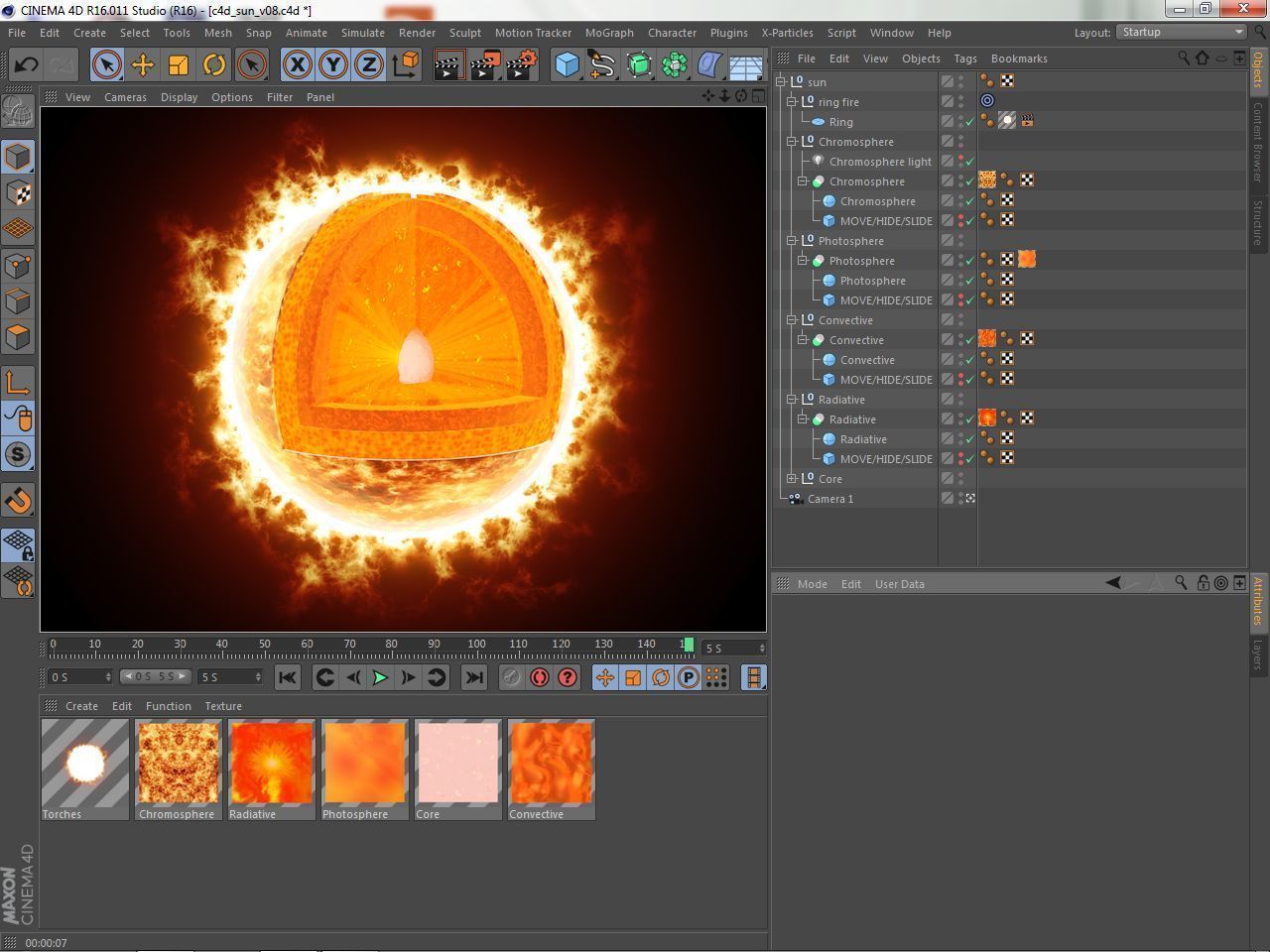 3D model Animated sun v01 VR / AR / low-poly OBJ 3DS FBX C4D DAE ...