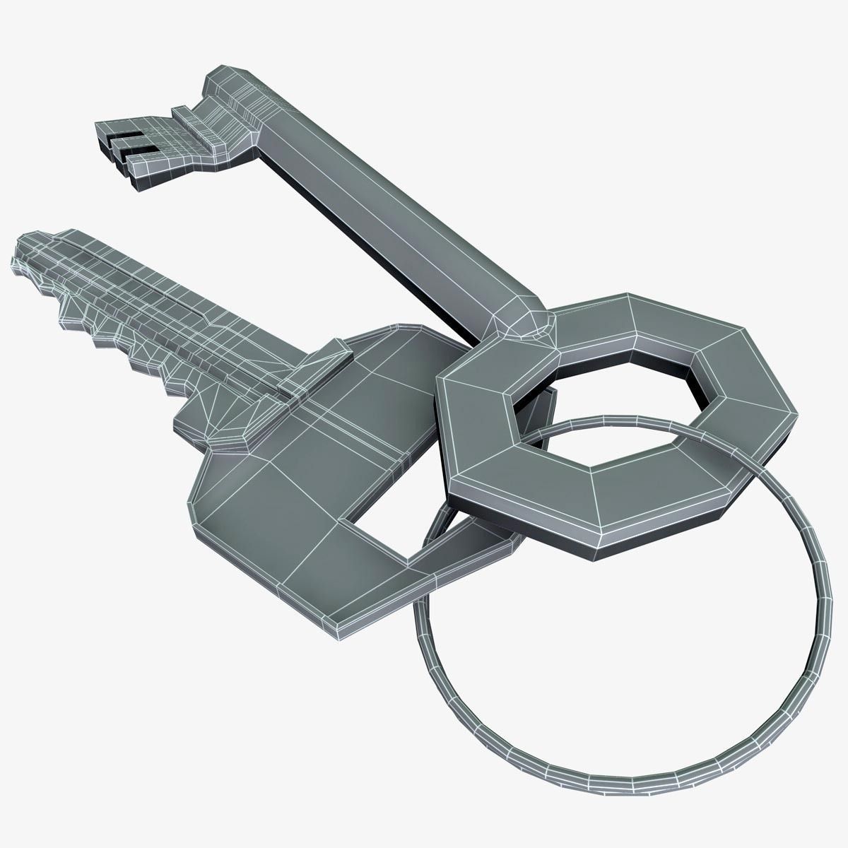 Two Keys 3D model | CGTrader
