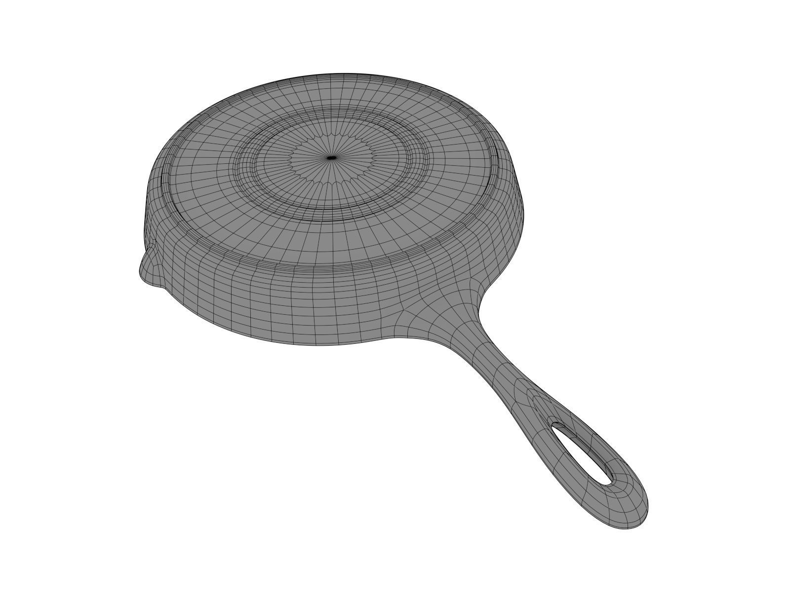 Cast Iron Skillet 3d Model Cgtrader