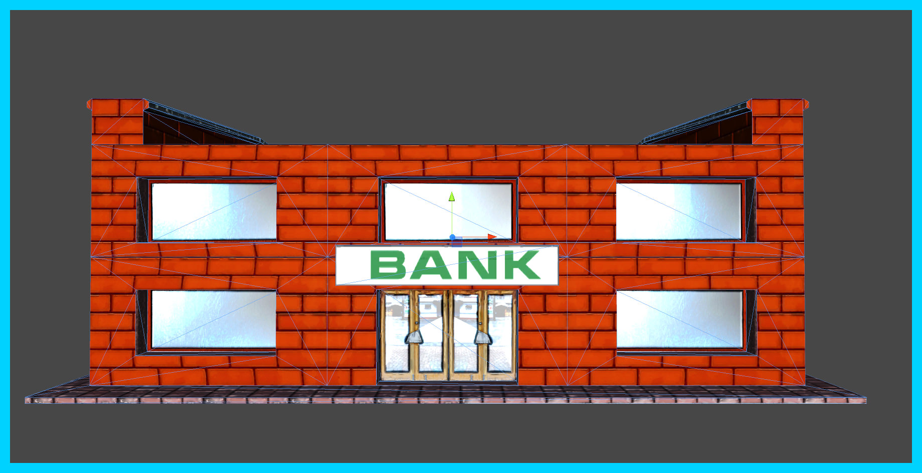 3D model Small Bank Building VR / AR / low-poly | CGTrader
