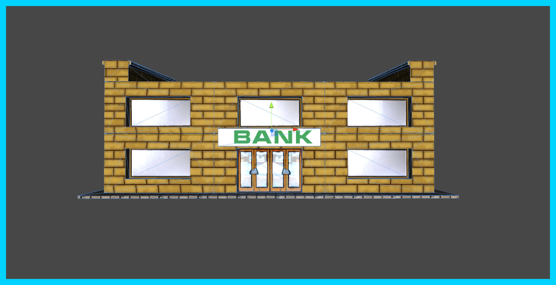 3D model Small Bank Building VR / AR / low-poly | CGTrader