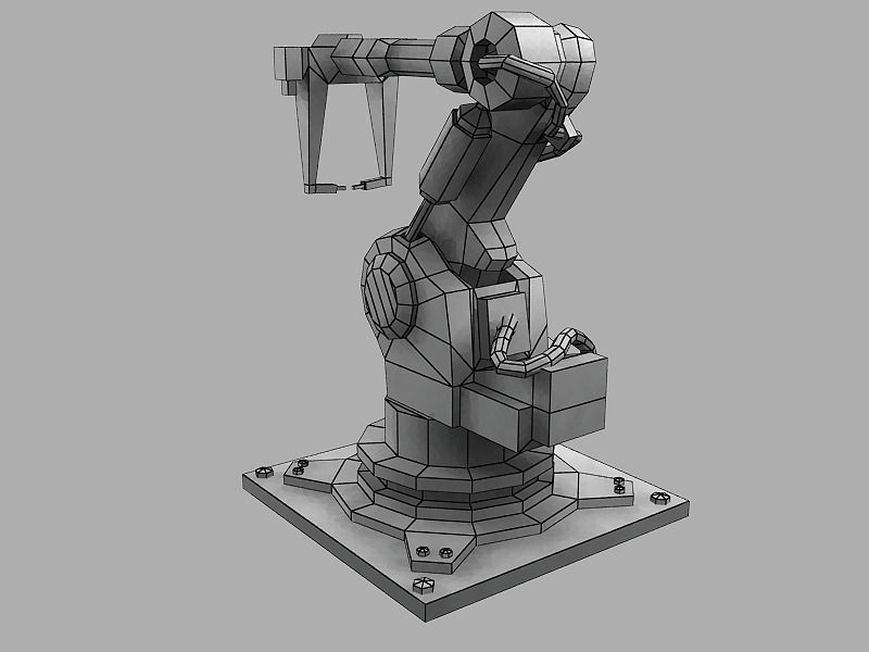 3D model Robot Arm VR / AR / low-poly | CGTrader