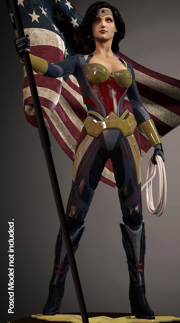 3D model Wonder woman VR / AR / low-poly | CGTrader