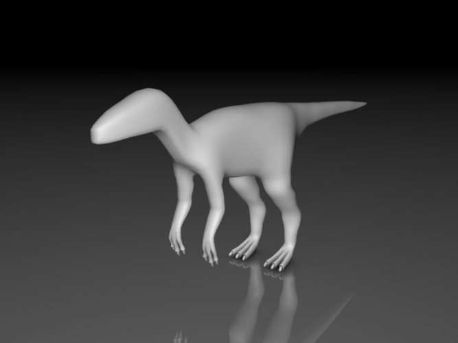 3D model Low Poly Raptor Base Mesh VR / AR / low-poly MAX OBJ C4D ...