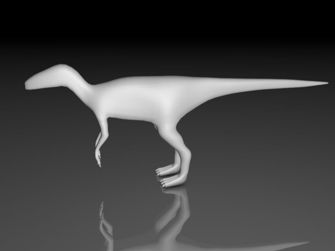 3D model Low Poly Raptor Base Mesh VR / AR / low-poly MAX OBJ C4D ...