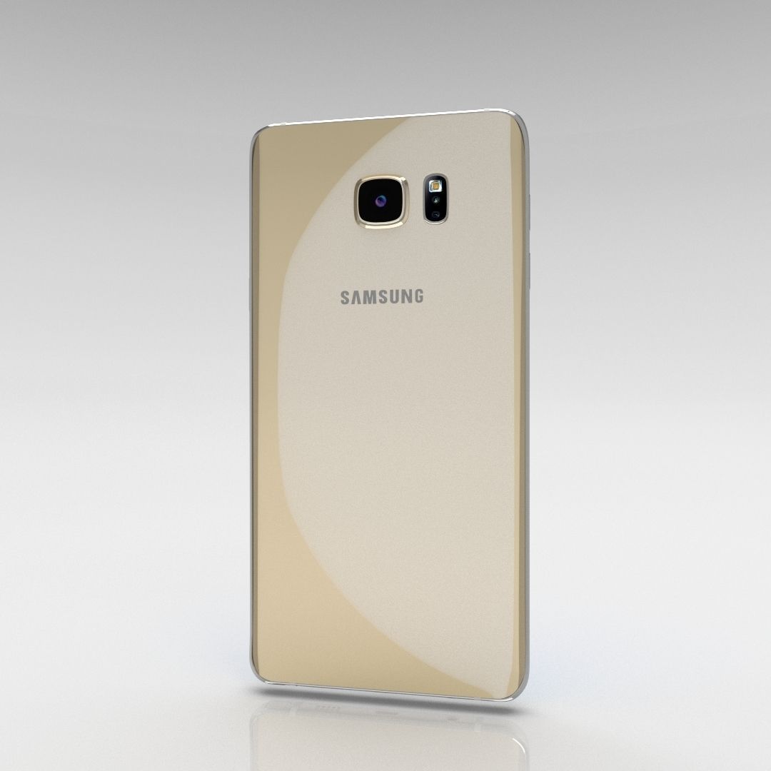 Samsung Galaxy Note 5 Gold Platinum 3D model | CGTrader