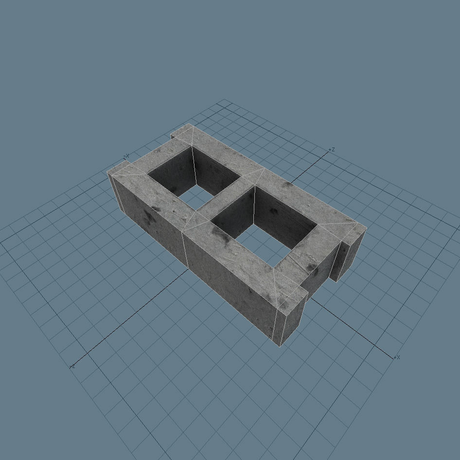 3D model Cinder Block Set VR / AR / low-poly | CGTrader