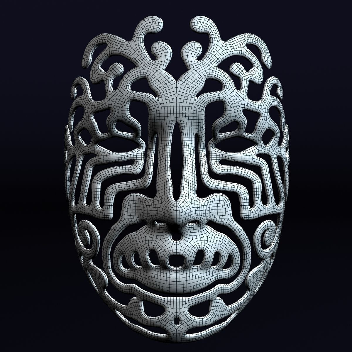 Tribal Metal Mask 3D model | CGTrader