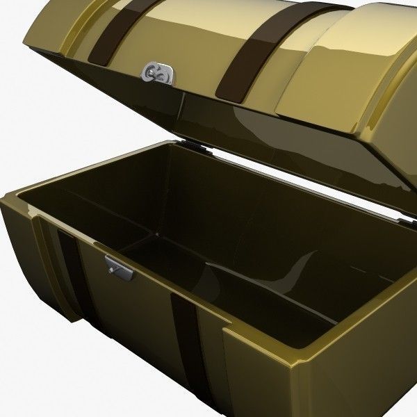 Empty Treasure Chest 3D model | CGTrader