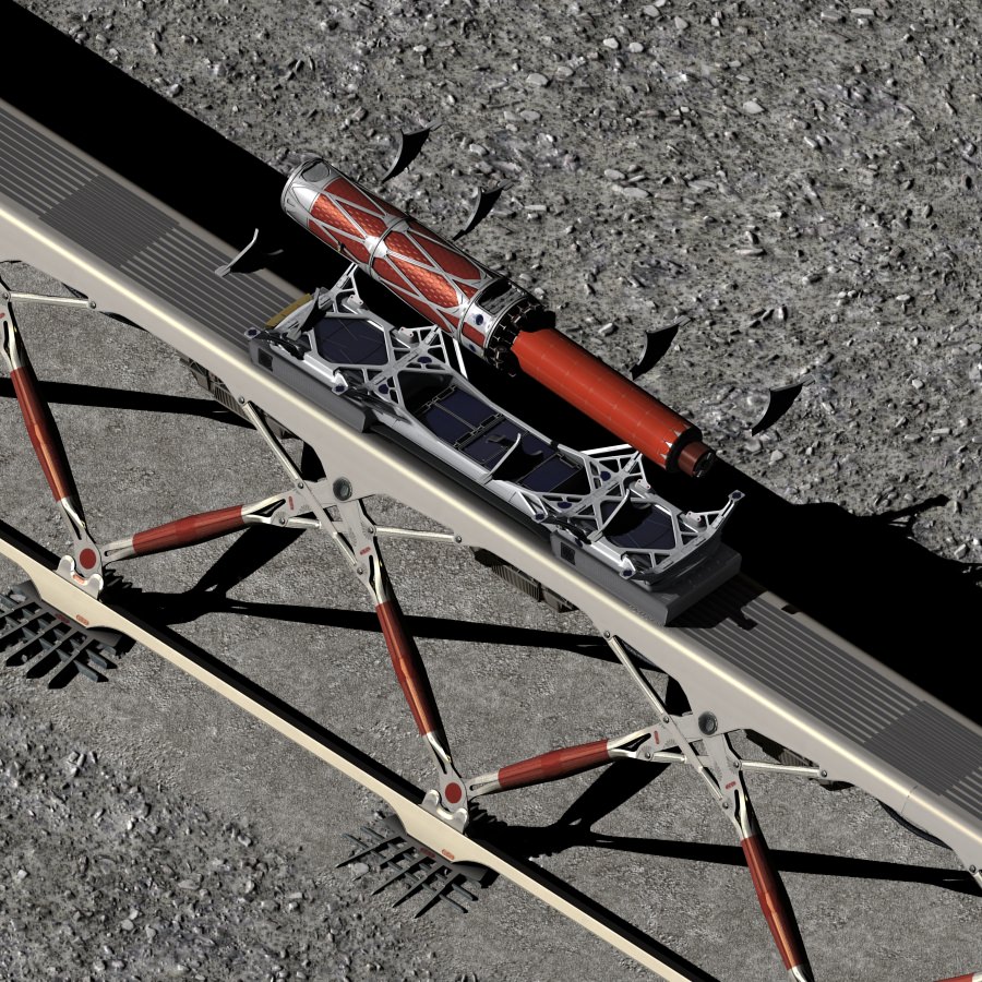 Circum Lunar Accelerator Rail 3D model animated rigged | CGTrader