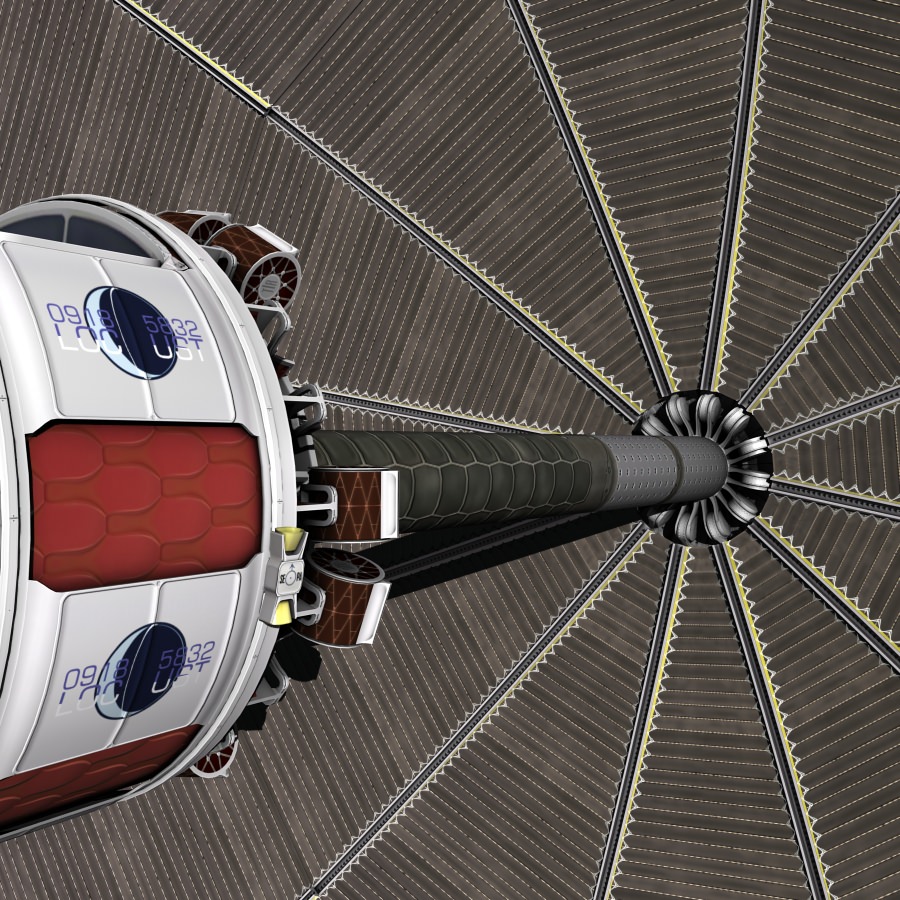 Circum Lunar Accelerator Rail 3D model animated rigged | CGTrader