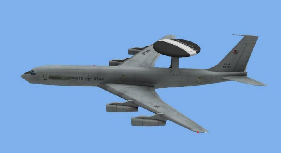 3D model E-3 AWACS VR / AR / low-poly | CGTrader
