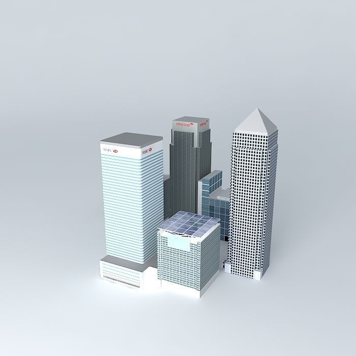 Canada Square, Canary Wharf, London free 3D model | CGTrader