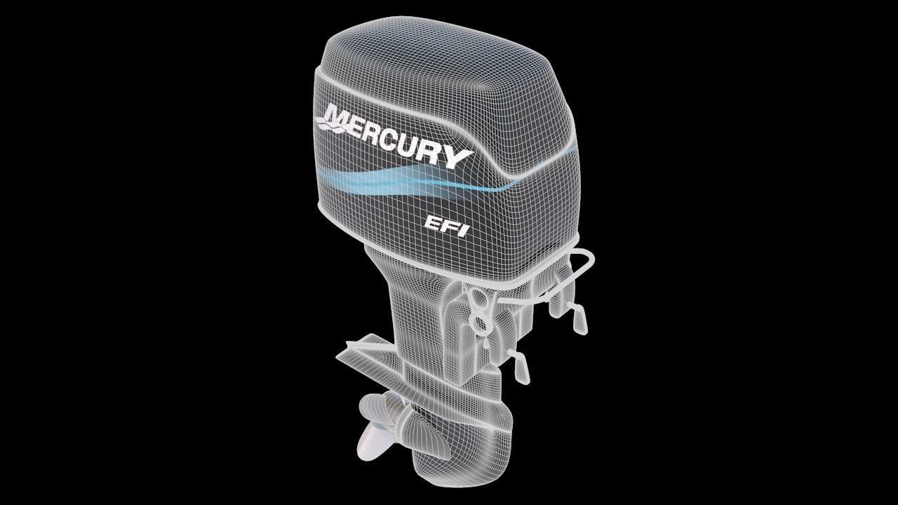 3D model Sea Cat Center Console Outboard Fishing Boat VR / AR / low ...