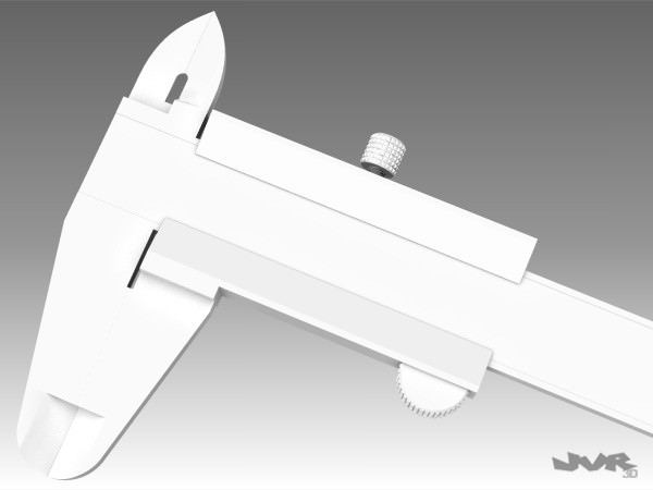 Caliper Measuring Tool 3D model | CGTrader
