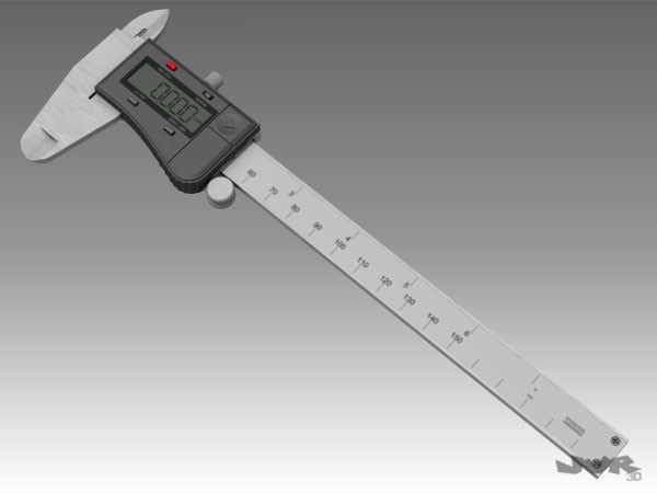 Digital Caliper 3D model | CGTrader