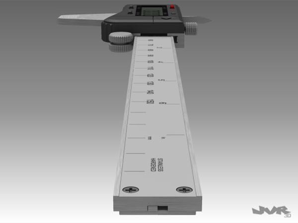 Digital Caliper 3D model | CGTrader
