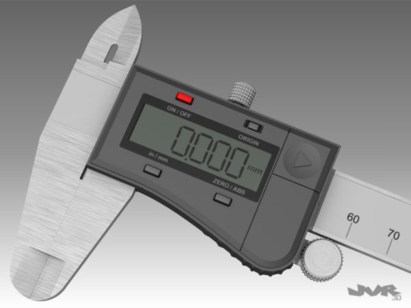 Digital Caliper 3D model | CGTrader