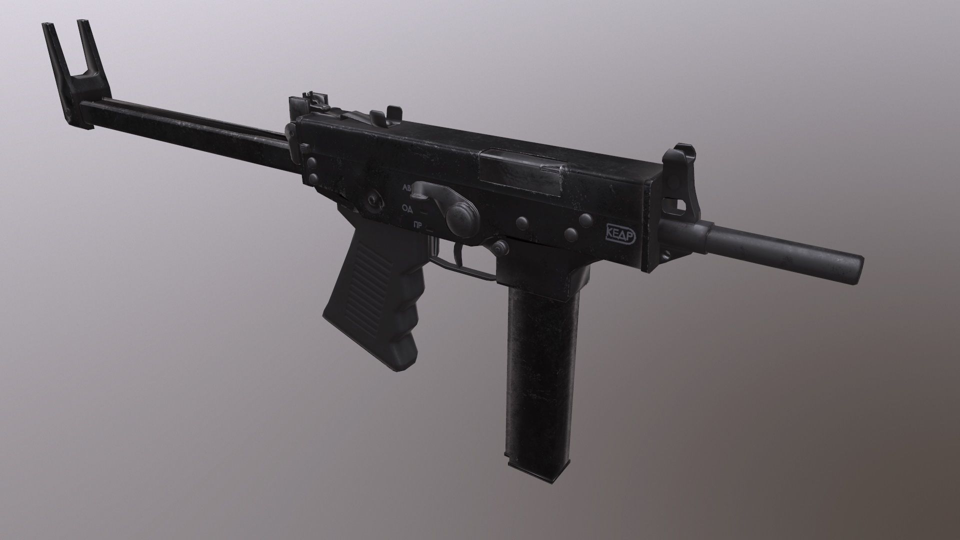 3D model Russian weapon PP 91 KEDR VR / AR / low-poly | CGTrader