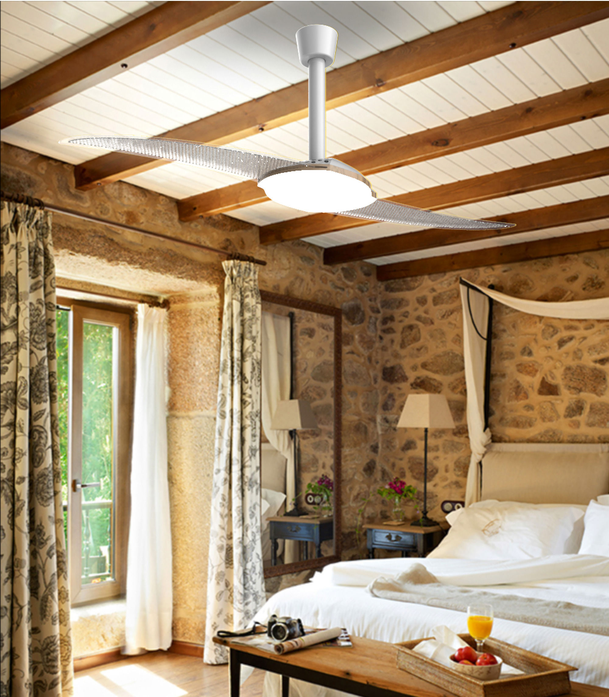 Two Blade Ceiling Fan 3D model | CGTrader