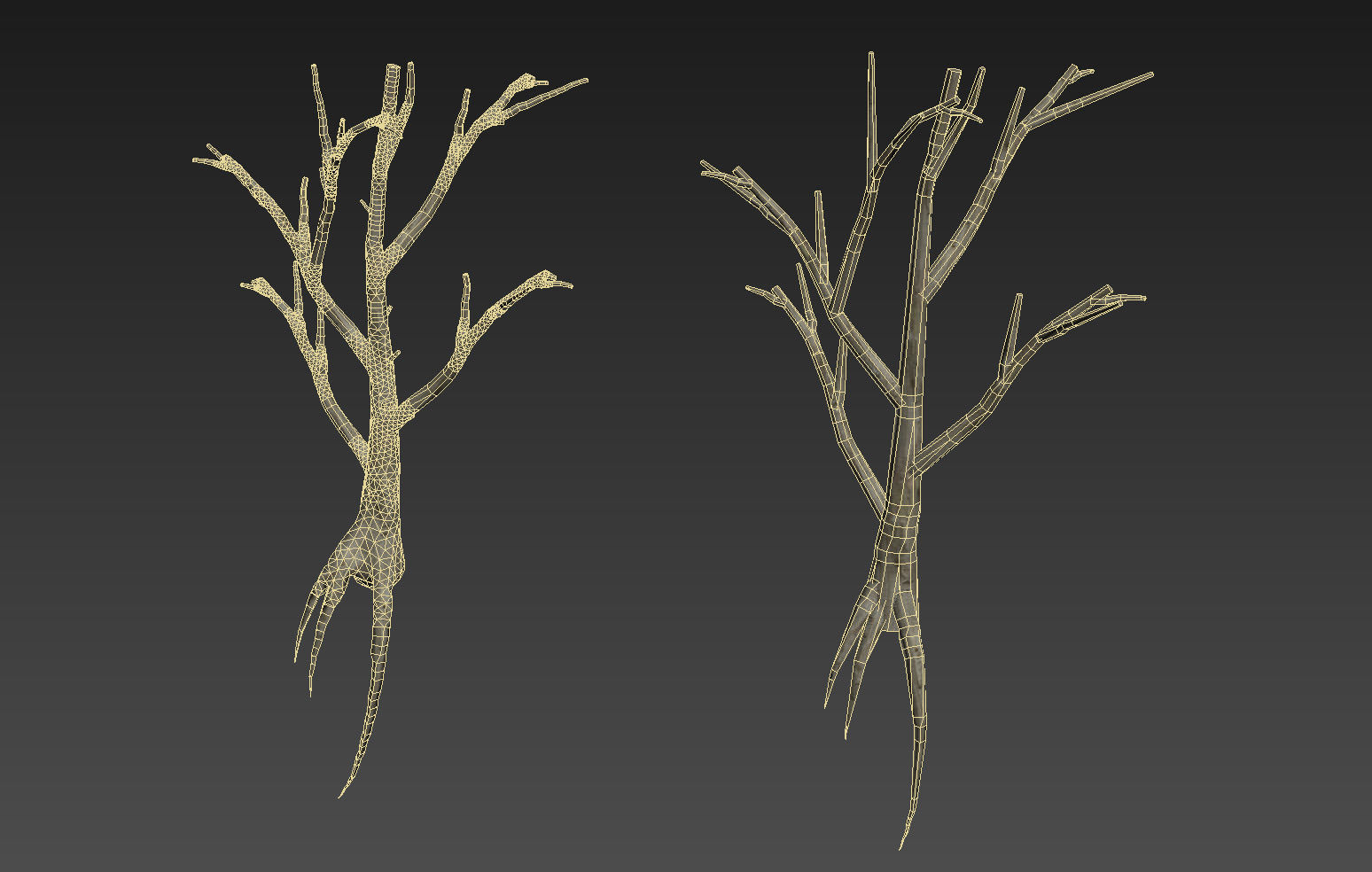 3D model 10 Old Spooky Tree Models For AAA And Mobile Games VR / AR ...