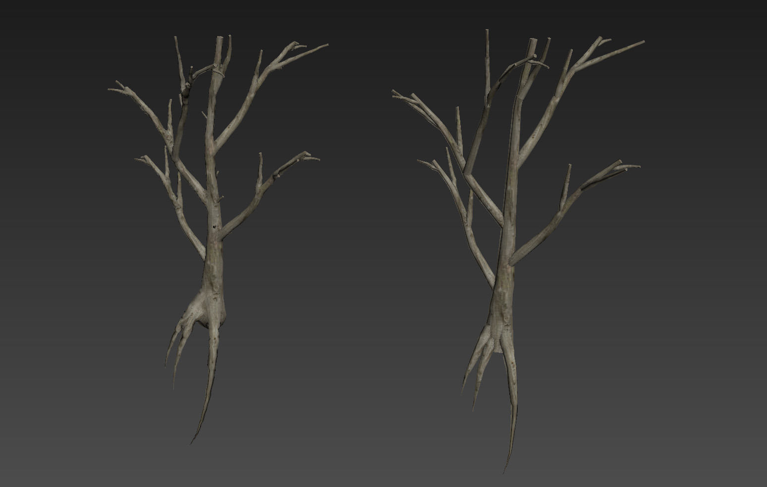 3D model 10 Old Spooky Tree Models For AAA And Mobile Games VR / AR ...