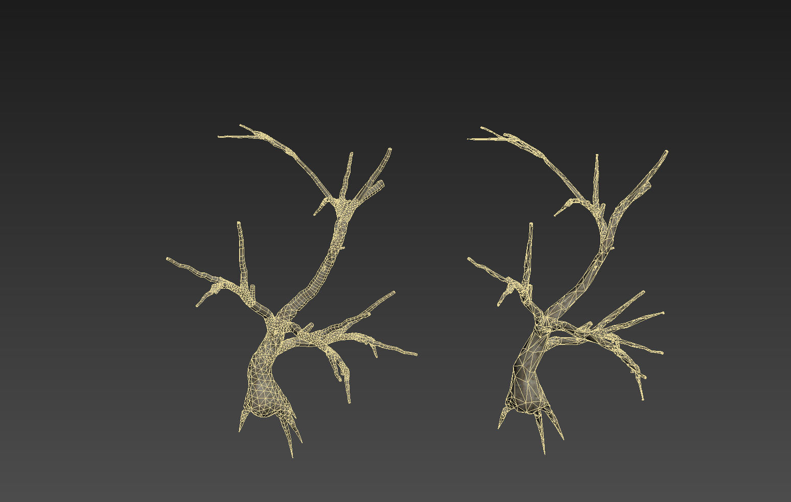 3D model 10 Old Spooky Tree Models For AAA And Mobile Games VR / AR ...