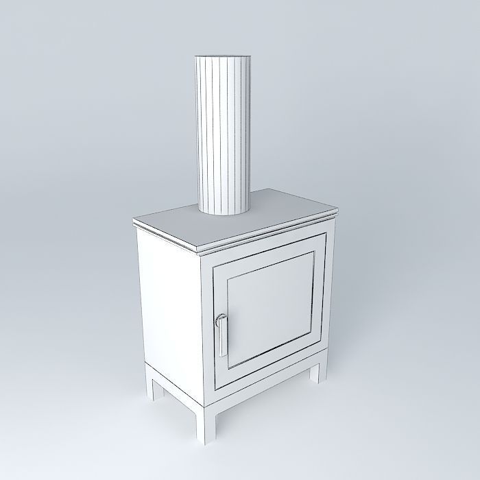 Wood fire burner 3D model | CGTrader