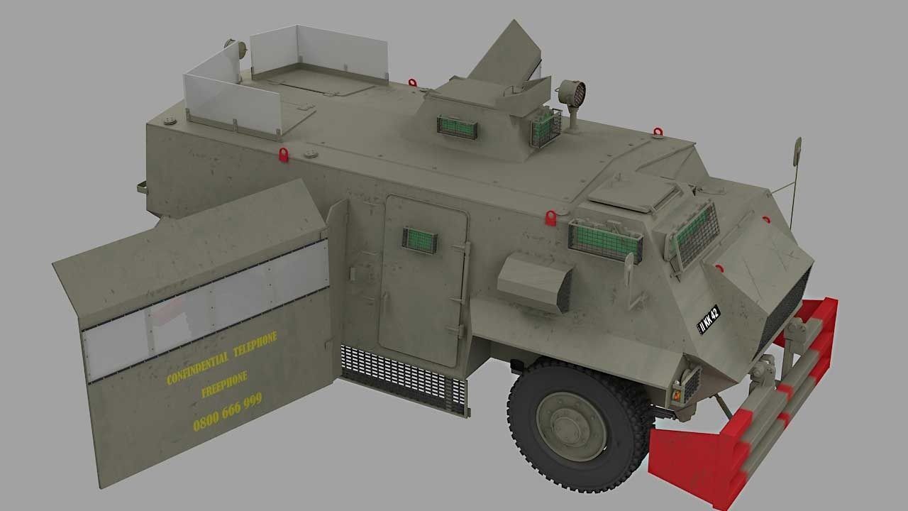 AT 105 SAXON PATROL - NORTHERN IRELAND 3D model | CGTrader