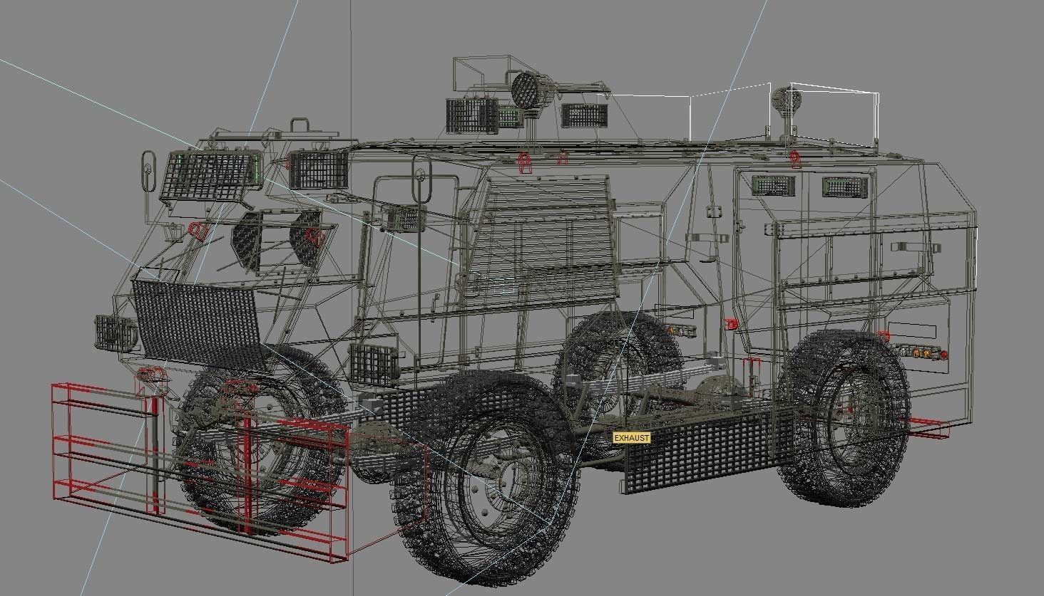 AT 105 SAXON PATROL - NORTHERN IRELAND 3D model | CGTrader