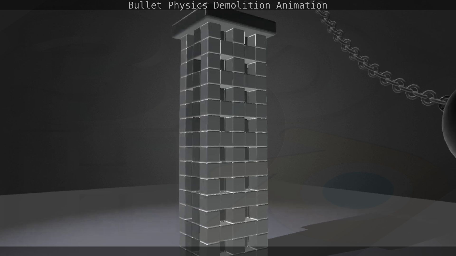 Bullet Physics Demolition Animation free VR / AR / low-poly 3D model ...